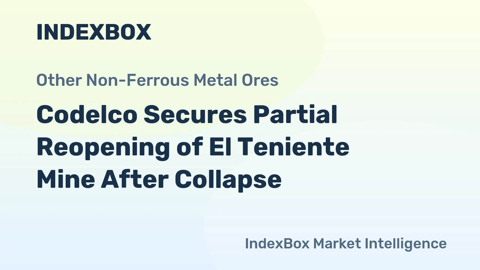 Codelco Secures Partial Reopening of El Teniente Mine After Collapse