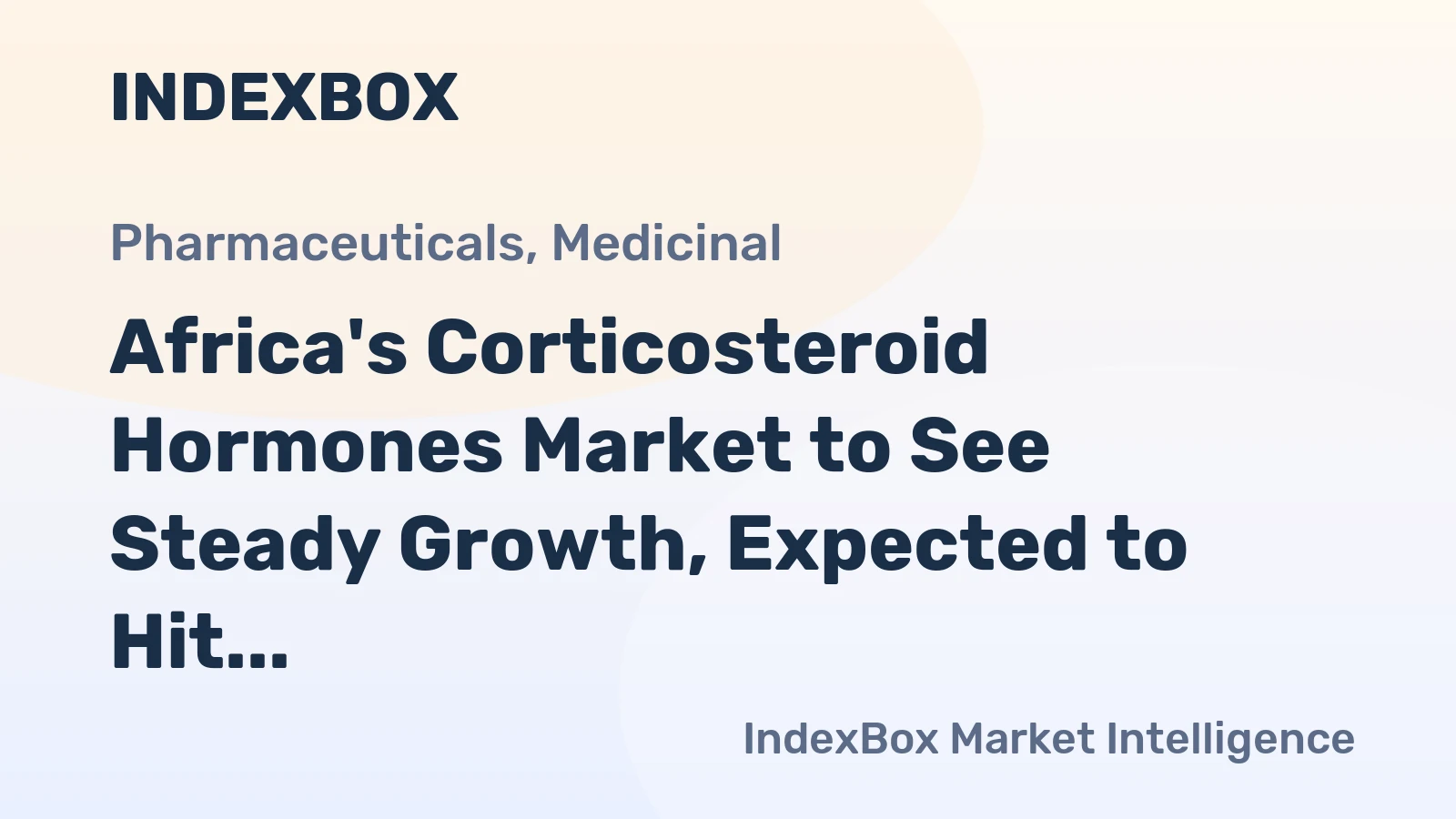 Africa's Corticosteroid Hormones Market to See Steady Growth, Expected to Hit 16K tons and $1B by 2035