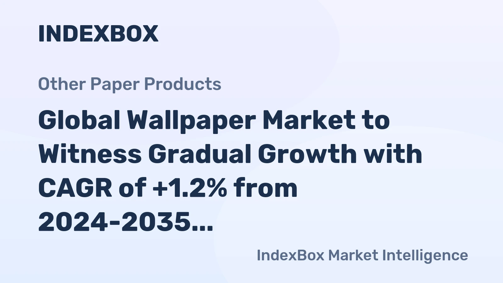 Global Wallpaper Market to Witness Gradual Growth with CAGR of +1.2% from 2024-2035, Reaching 1.3M Tons
