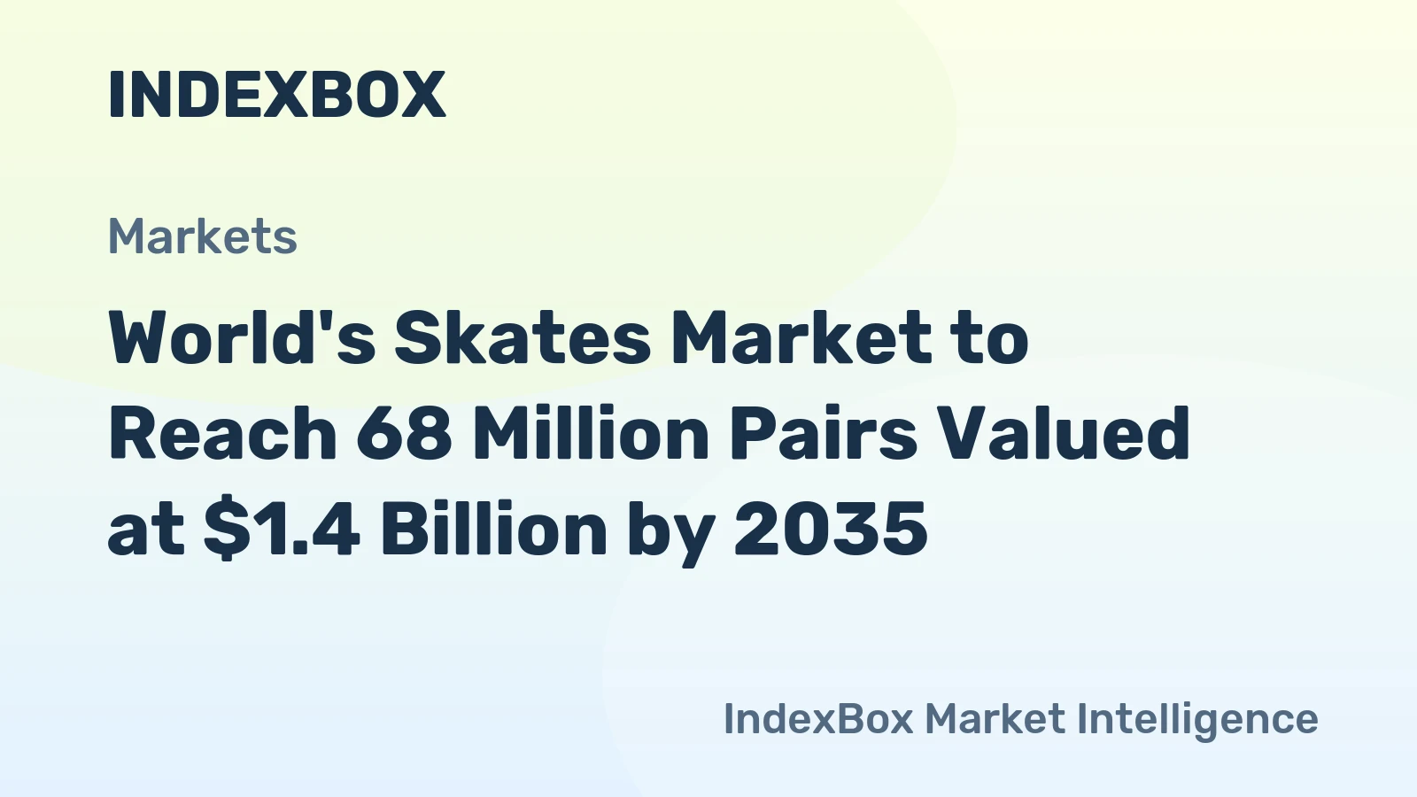 World's Skates Market to Reach 68 Million Pairs Valued at $1.4 Billion by 2035