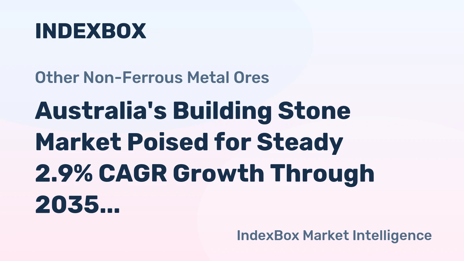 Australia's Building Stone Market Poised for Steady 2.9% CAGR Growth Through 2035