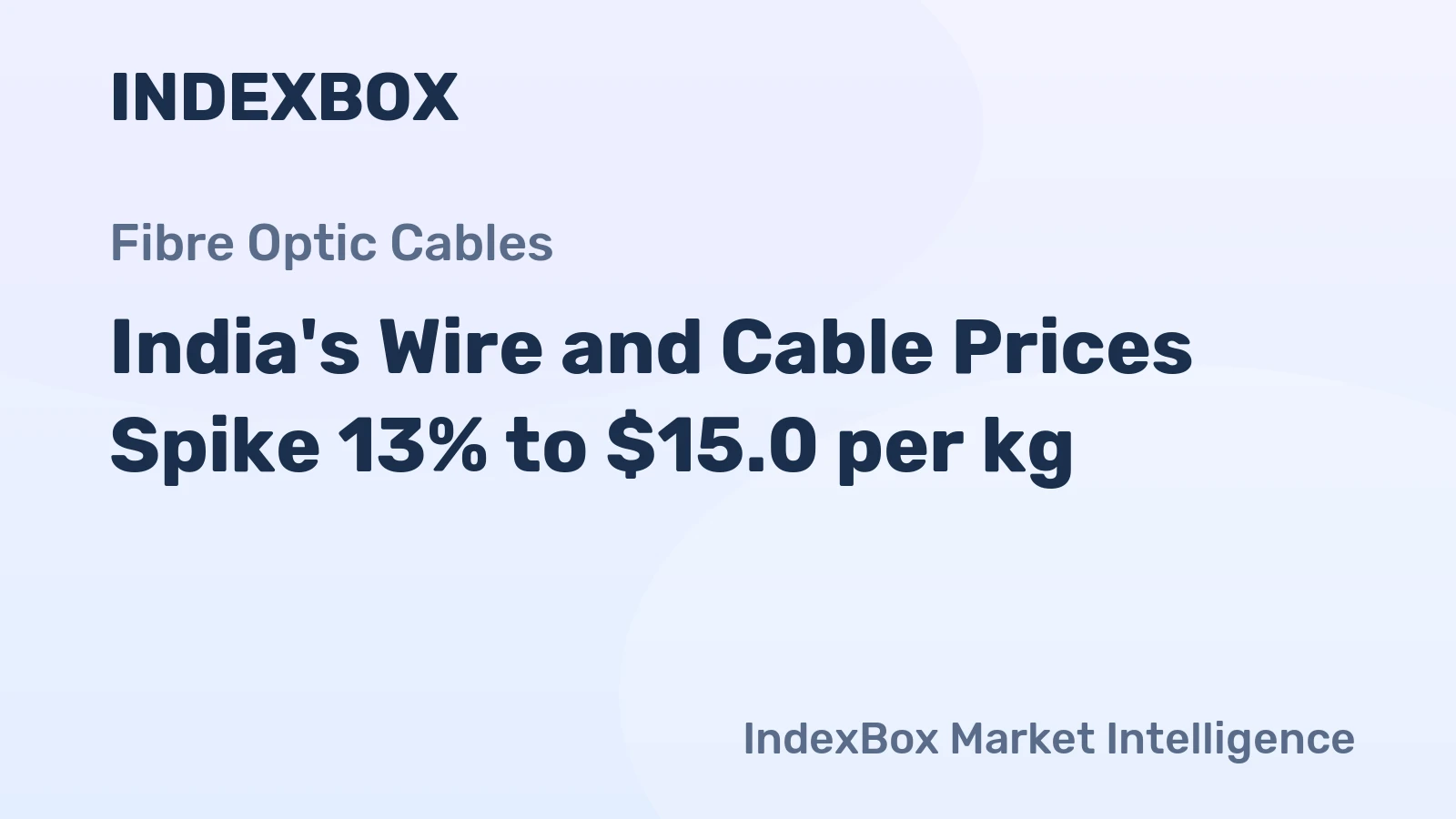 India's Wire and Cable Prices Spike 13% to $15.0 per kg