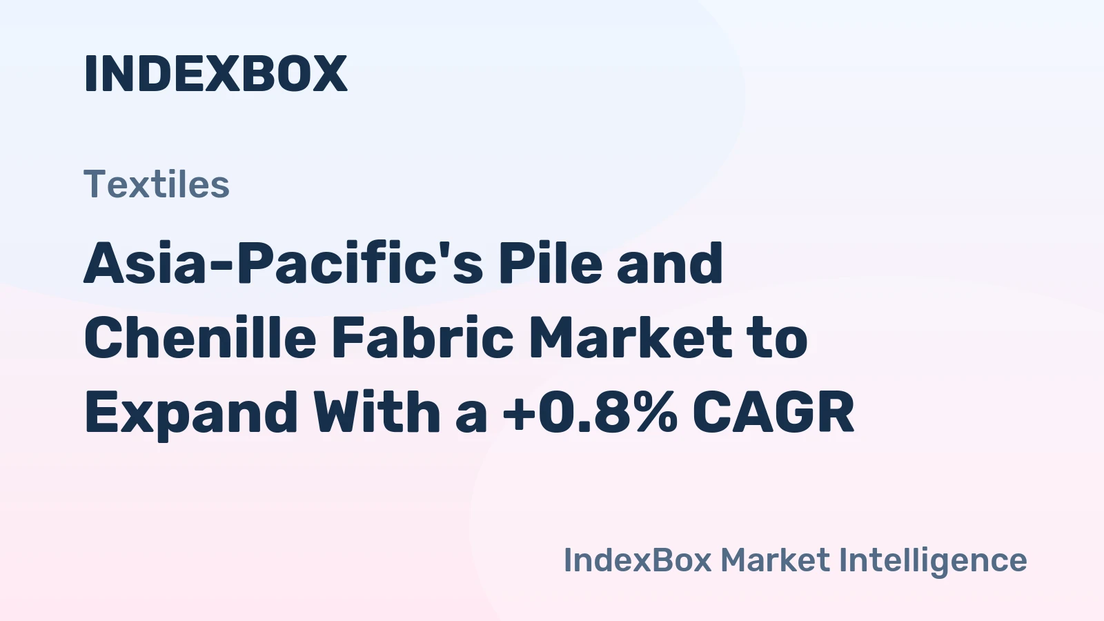 Asia-Pacific's Pile and Chenille Fabric Market to Expand With a +0.8% CAGR