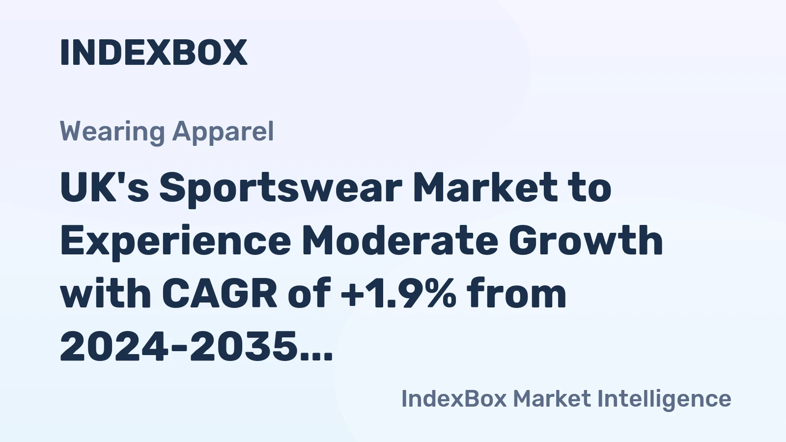 UK's Sportswear Market to Experience Moderate Growth with CAGR of +1.9% from 2024-2035
