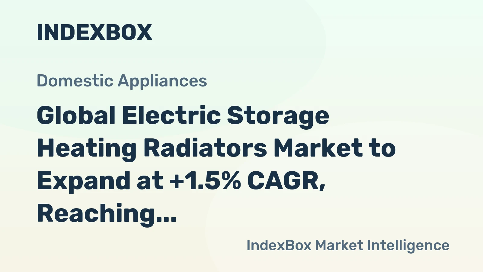 Global Electric Storage Heating Radiators Market to Expand at +1.5% CAGR, Reaching 27M Units by 2035