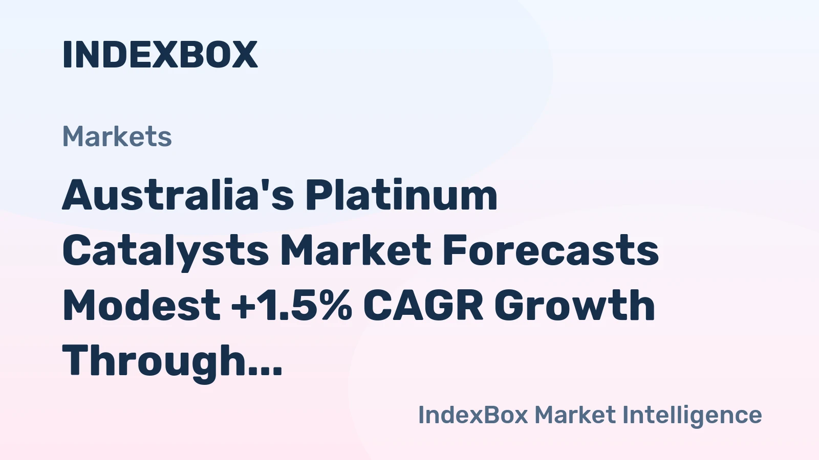 Australia's Platinum Catalysts Market Forecasts Modest +1.5% CAGR Growth Through 2035