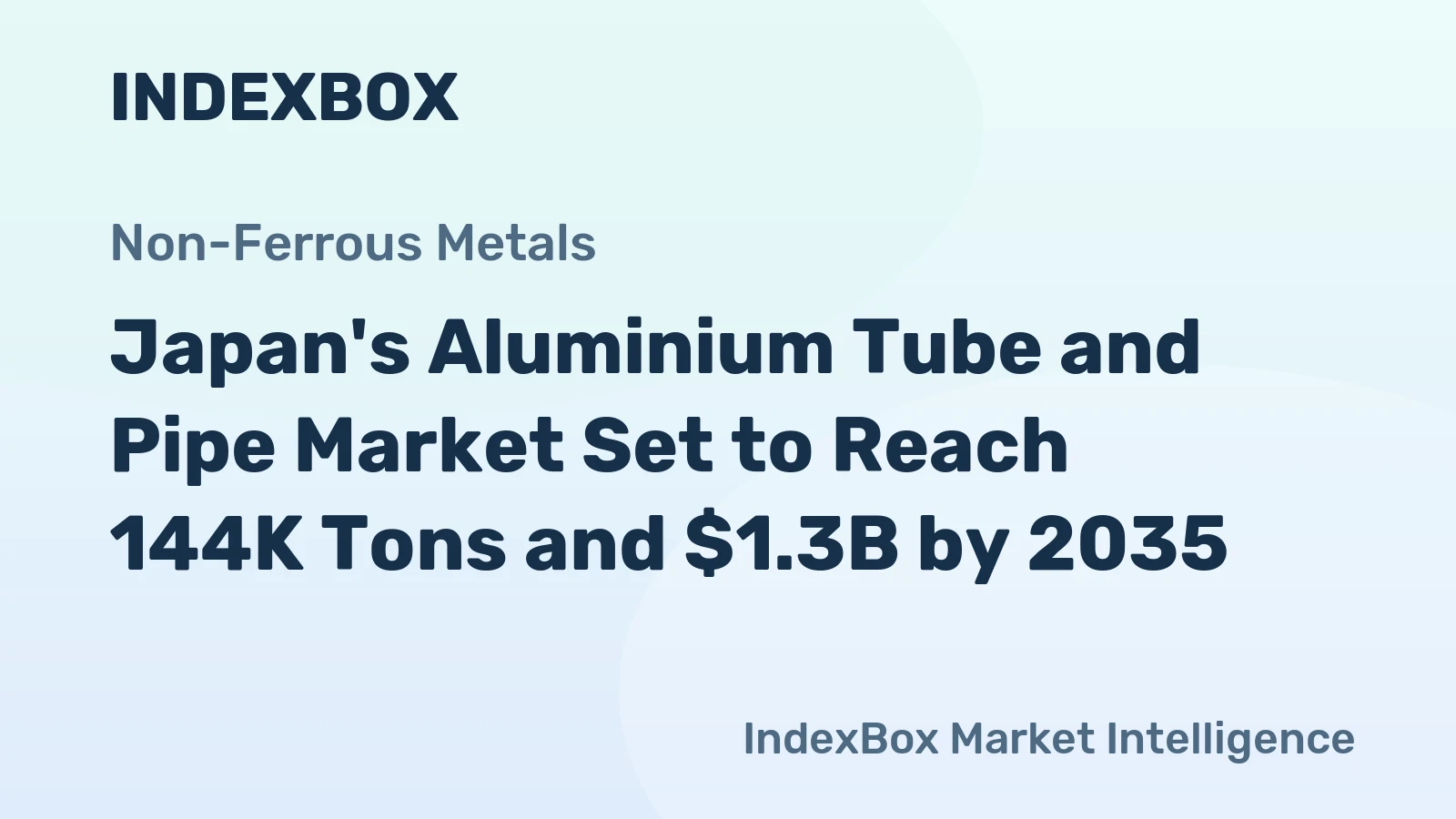 Japan's Aluminium Tube and Pipe Market Set to Reach 144K Tons and $1.3B by 2035