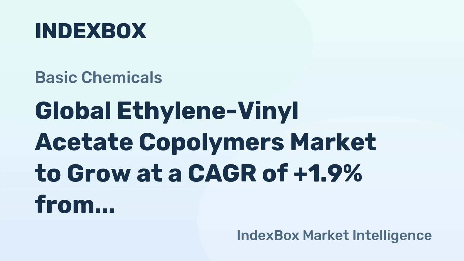 Global Ethylene-Vinyl Acetate Copolymers Market to Grow at a CAGR of +1.9% from 2024 to 2035, reaching 5.8M tons
