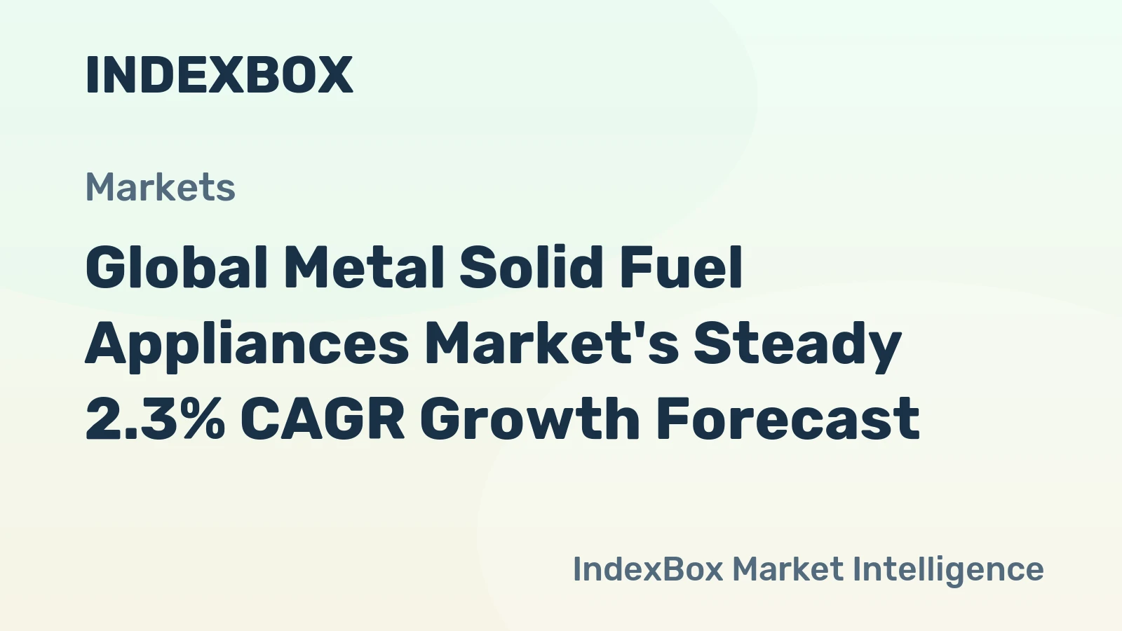 Global Metal Solid Fuel Appliances Market's Steady 2.3% CAGR Growth Forecast