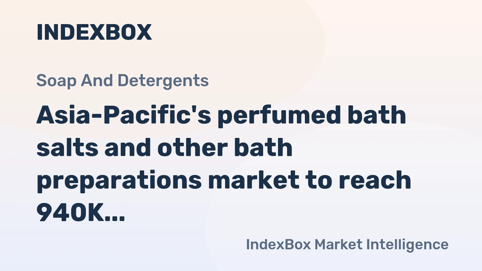 Asia-Pacific's perfumed bath salts and other bath preparations market to reach 940K tons and $3.5B by 2035, continuing its upward consumption trend.