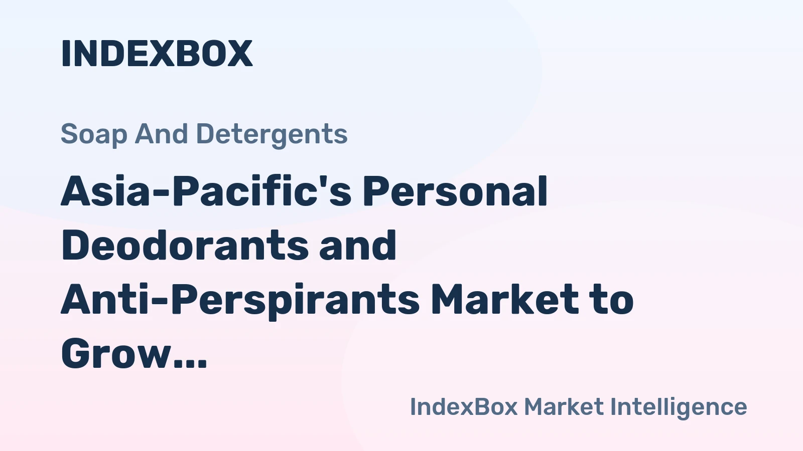 Asia-Pacific's Personal Deodorants and Anti-Perspirants Market to Grow at +1.0% CAGR, Reaching 820K tons by 2035