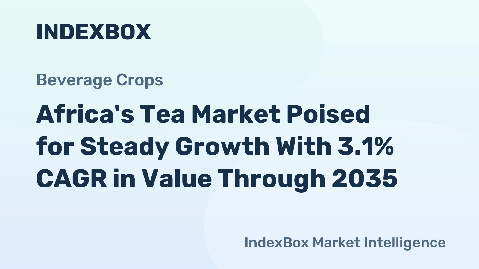 Africa's Tea Market Poised for Steady Growth With 3.1% CAGR in Value Through 2035