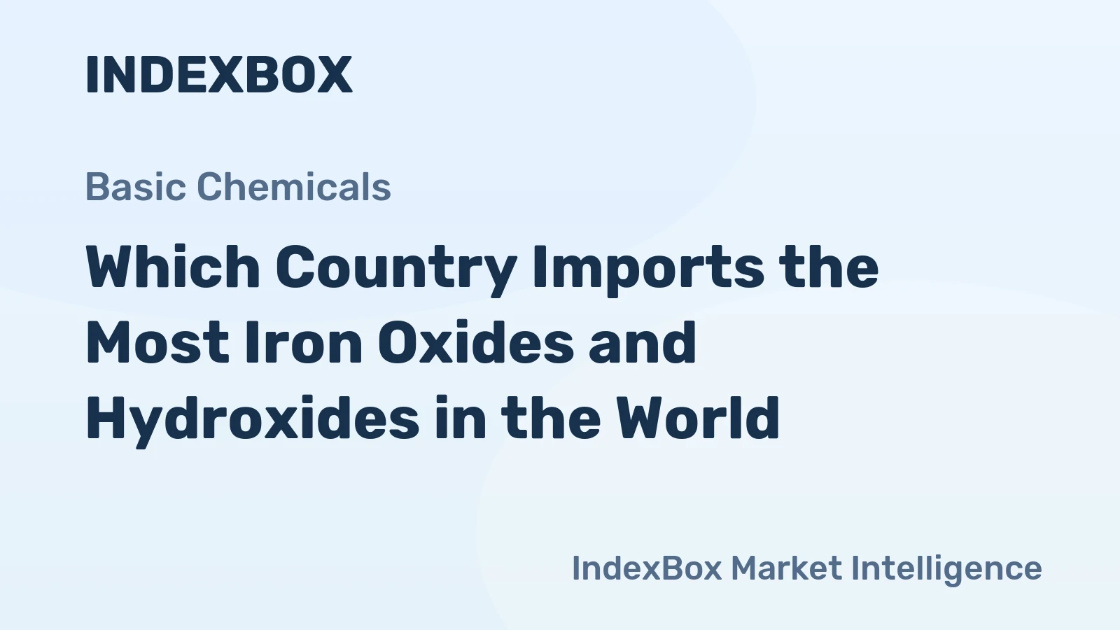 Which Country Imports the Most Iron Oxides and Hydroxides in the World?