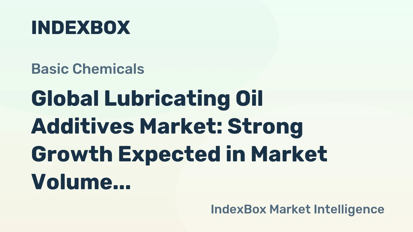 Global Lubricating Oil Additives Market: Strong Growth Expected in Market Volume and Value by 2035