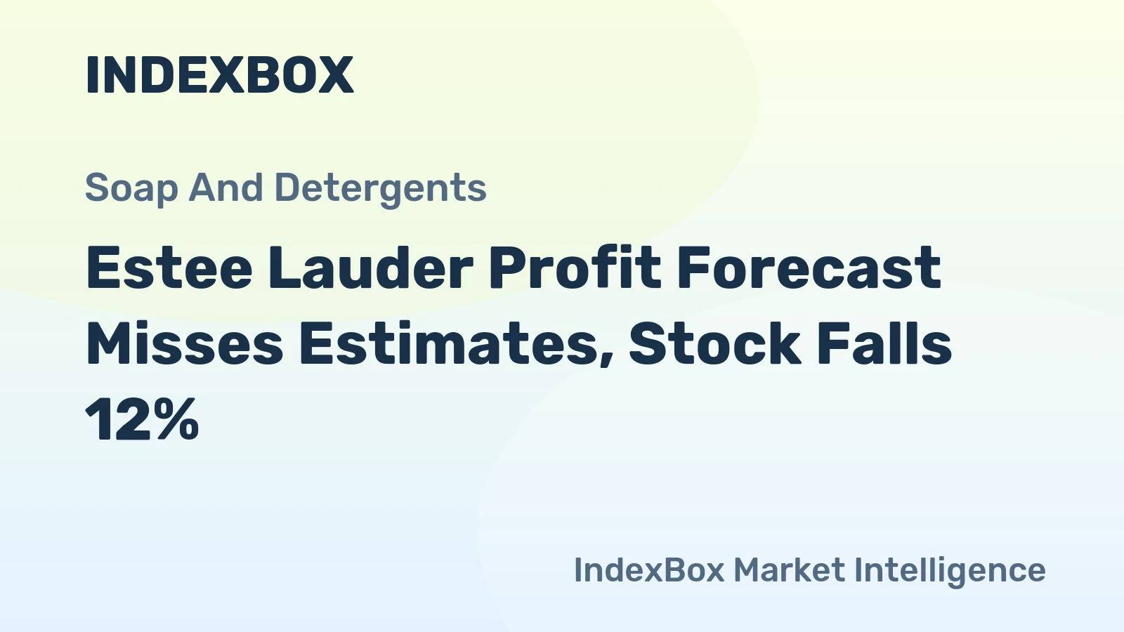 Estee Lauder Profit Forecast Misses Estimates, Stock Falls 12%