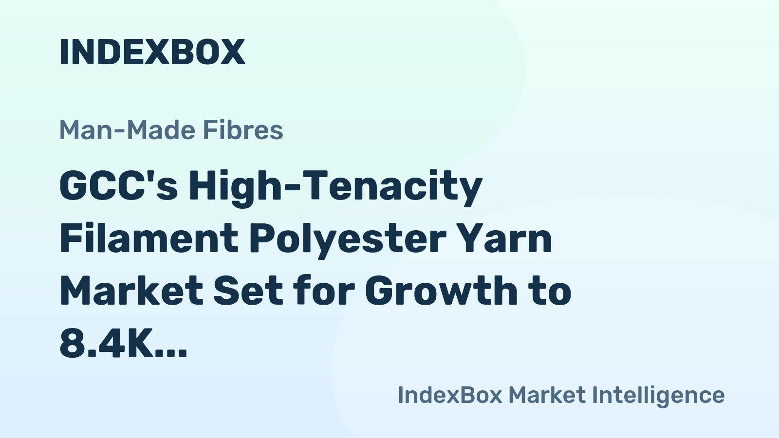 GCC's High-Tenacity Filament Polyester Yarn Market Set for Growth to 8.4K Tons and $22M by 2035