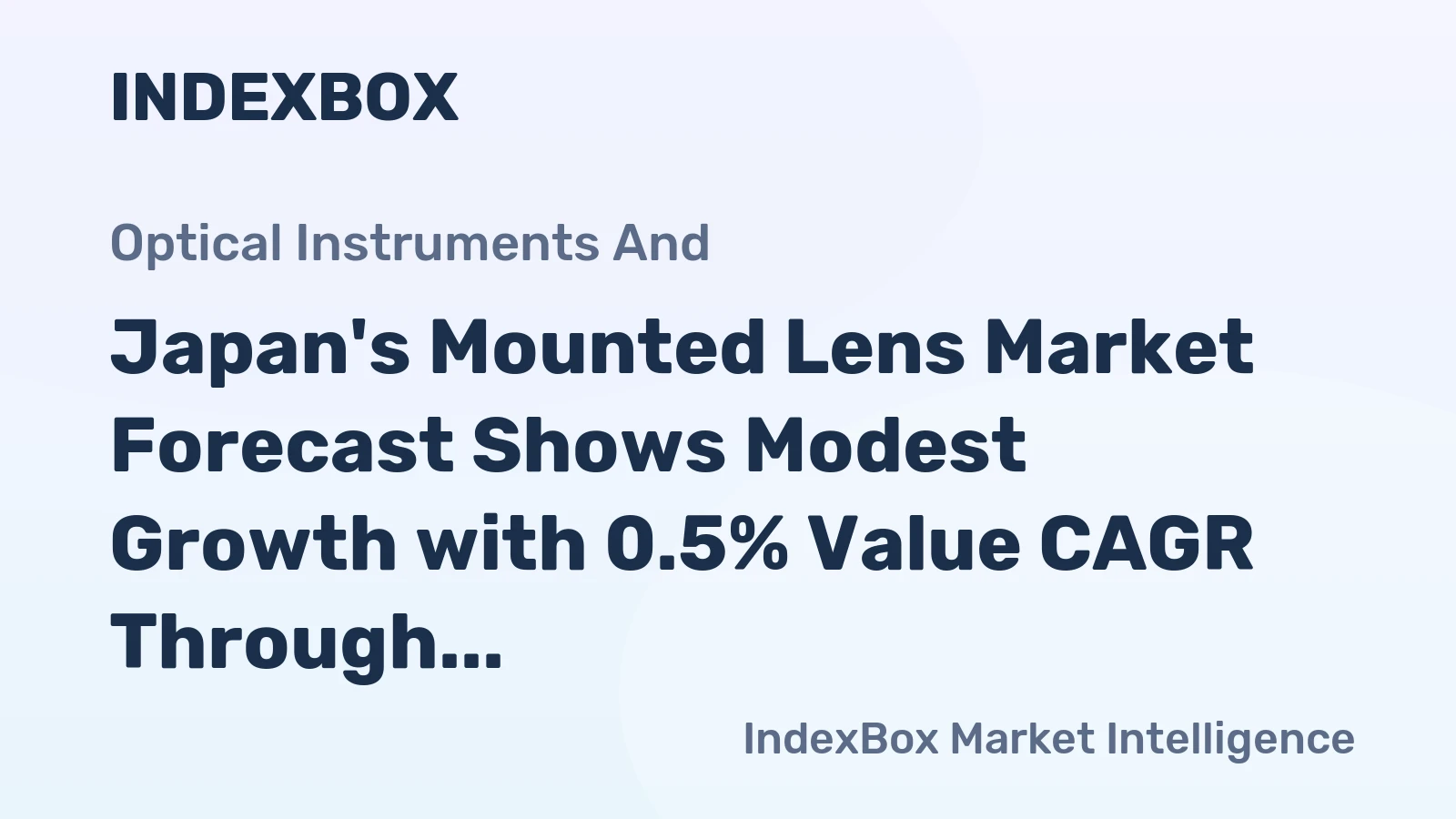 Japan's Mounted Lens Market Forecast Shows Modest Growth with 0.5% Value CAGR Through 2035