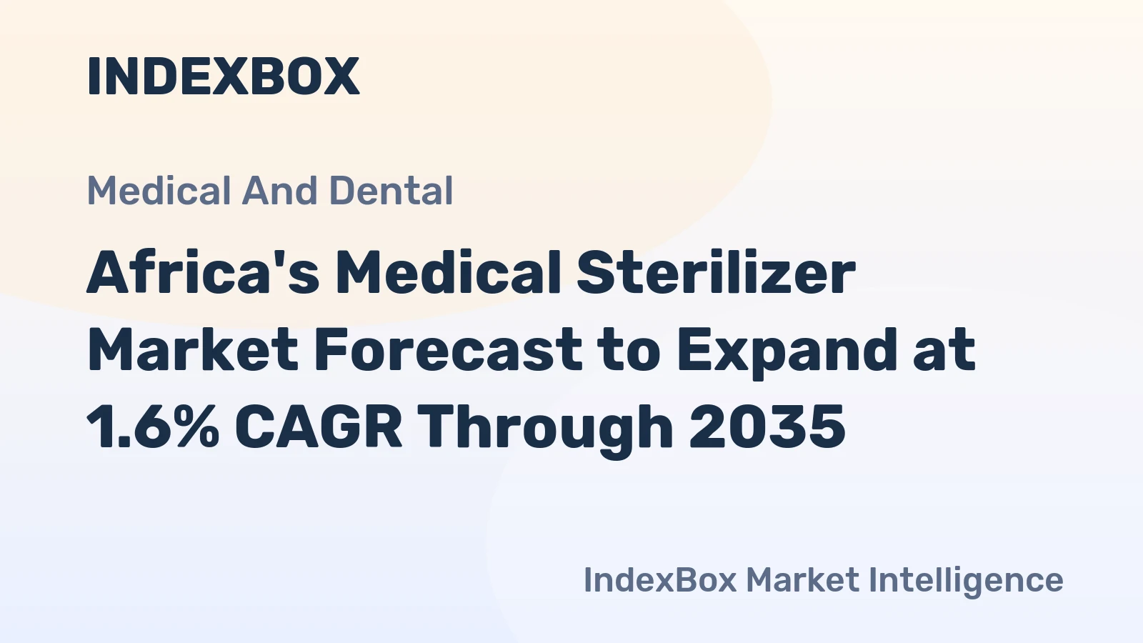 Africa's Medical Sterilizer Market Forecast to Expand at 1.6% CAGR Through 2035