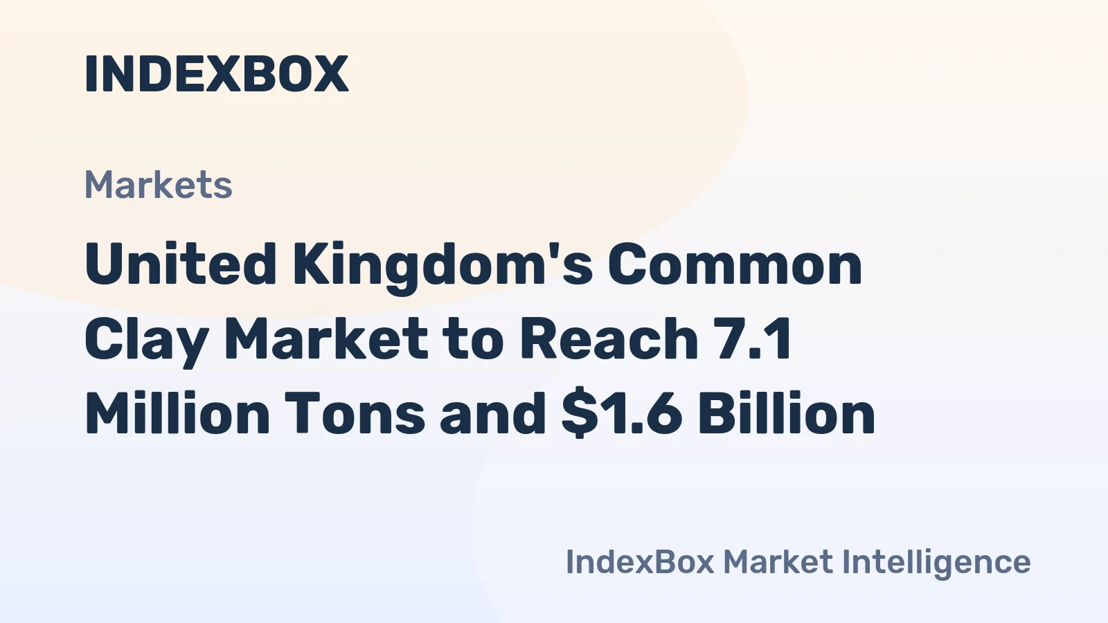 United Kingdom's Common Clay Market to Reach 7.1 Million Tons and $1.6 Billion
