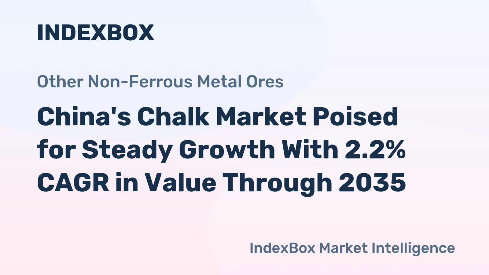 China's Chalk Market Poised for Steady Growth With 2.2% CAGR in Value Through 2035