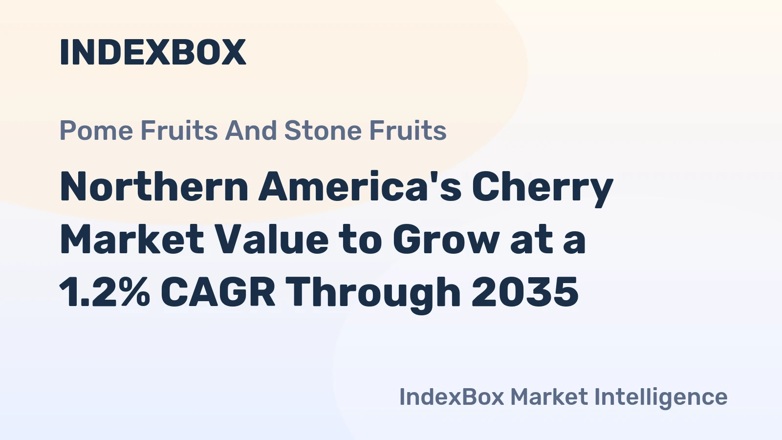 Northern America's Cherry Market Value to Grow at a 1.2% CAGR Through 2035