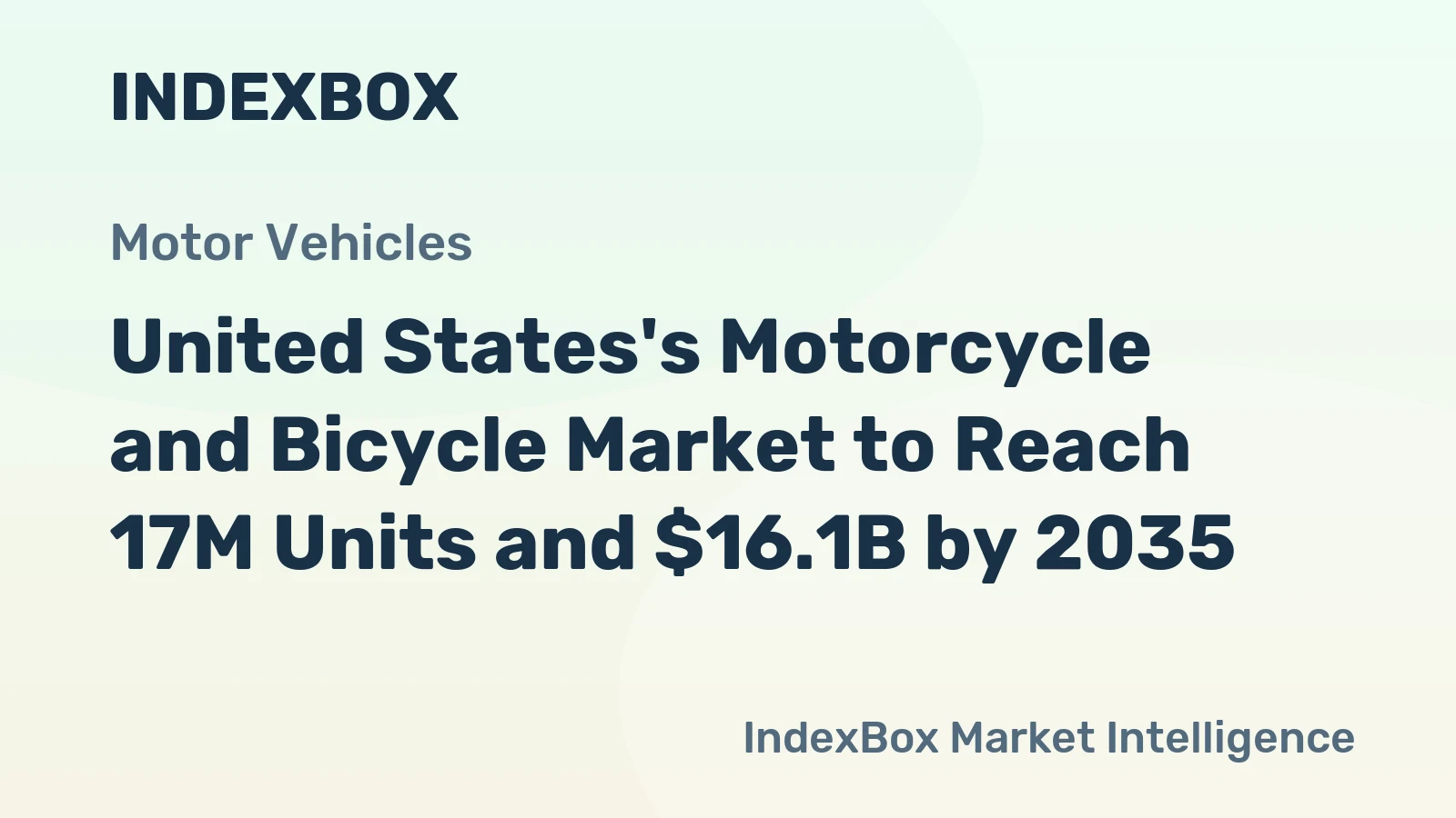United States's Motorcycle and Bicycle Market to Reach 17M Units and $16.1B by 2035