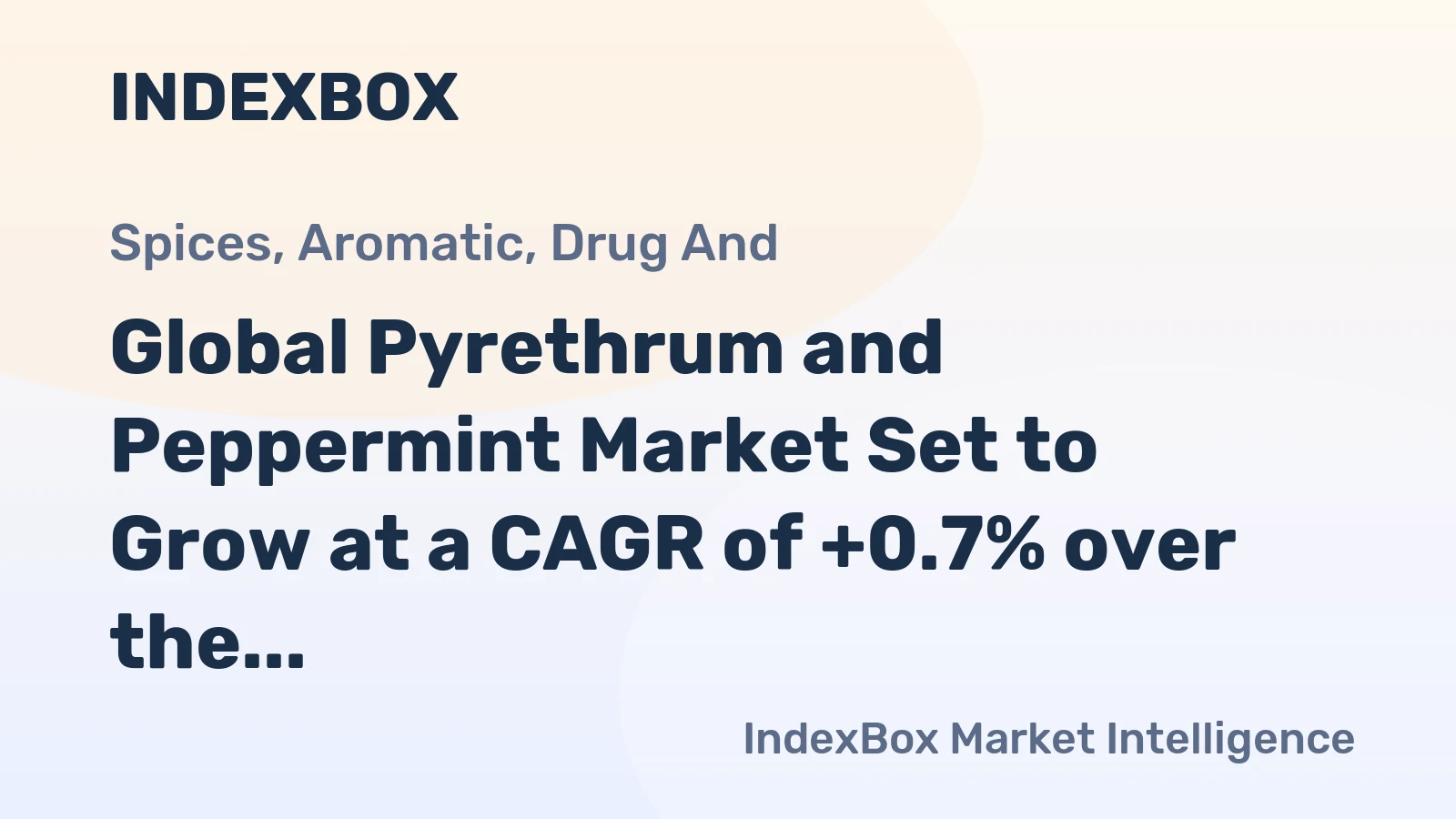 Global Pyrethrum and Peppermint Market Set to Grow at a CAGR of +0.7% over the Next Decade