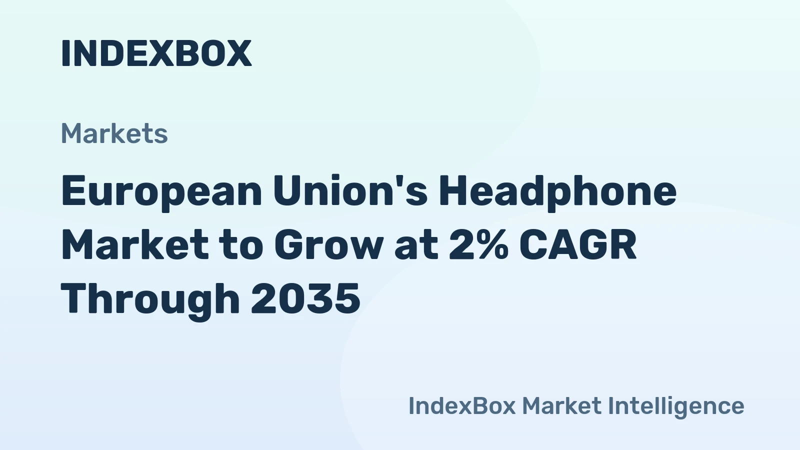 European Union's Headphone Market to Grow at 2% CAGR Through 2035