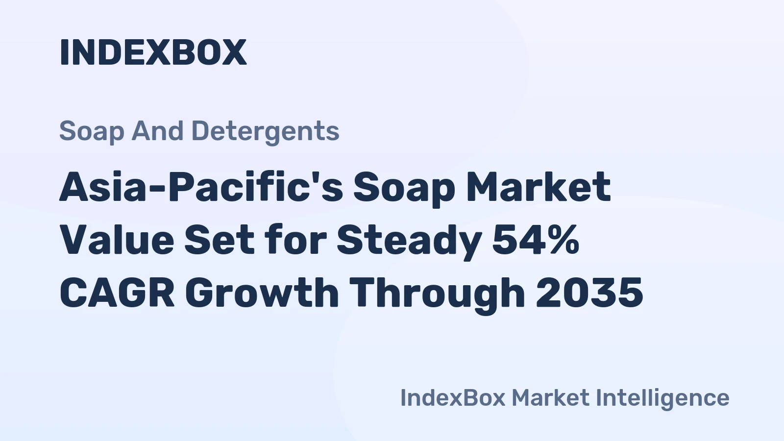 Asia-Pacific's Soap Market Value Set for Steady 54% CAGR Growth Through 2035