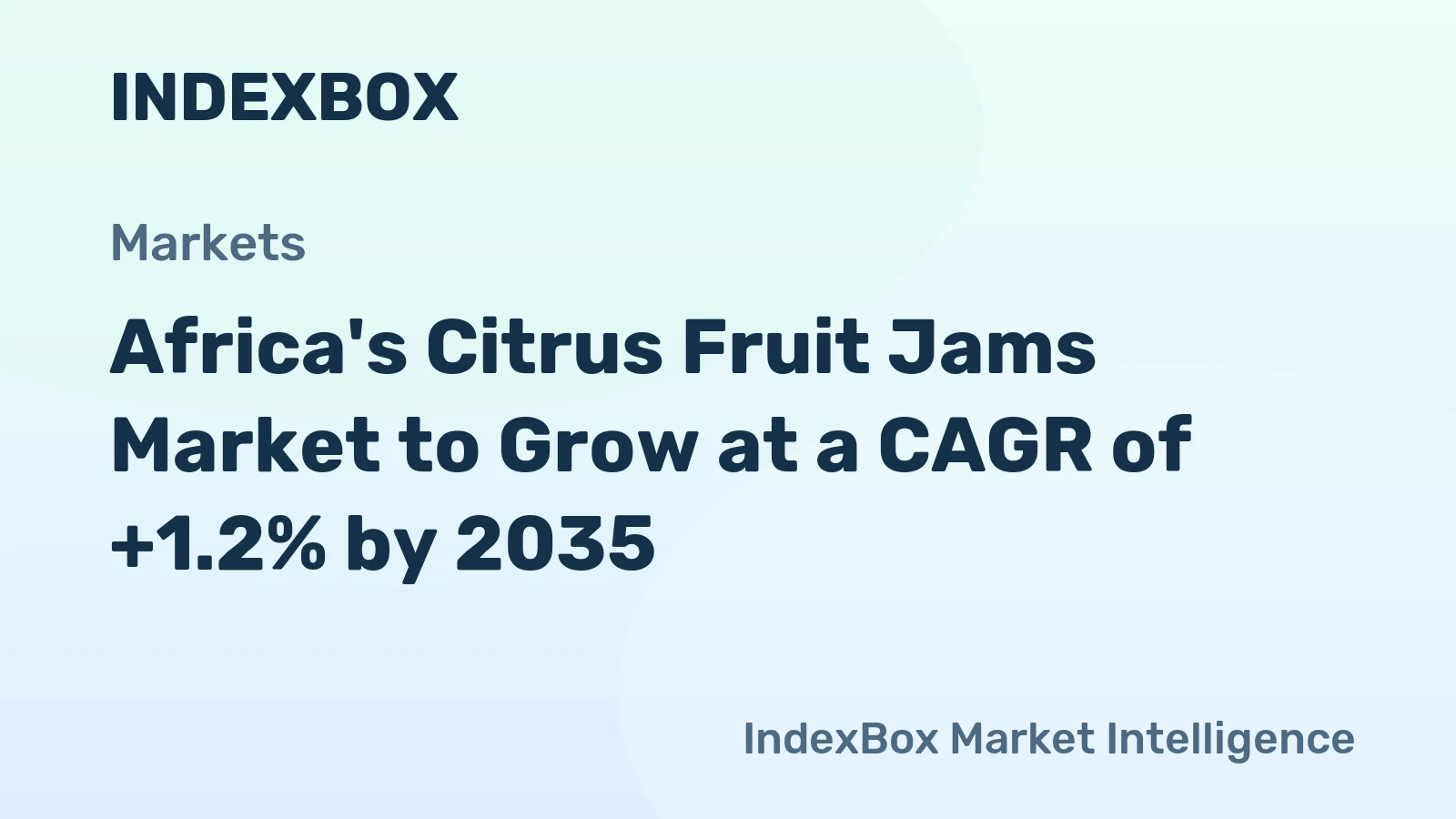 Africa's Citrus Fruit Jams Market to Grow at a CAGR of +1.2% by 2035