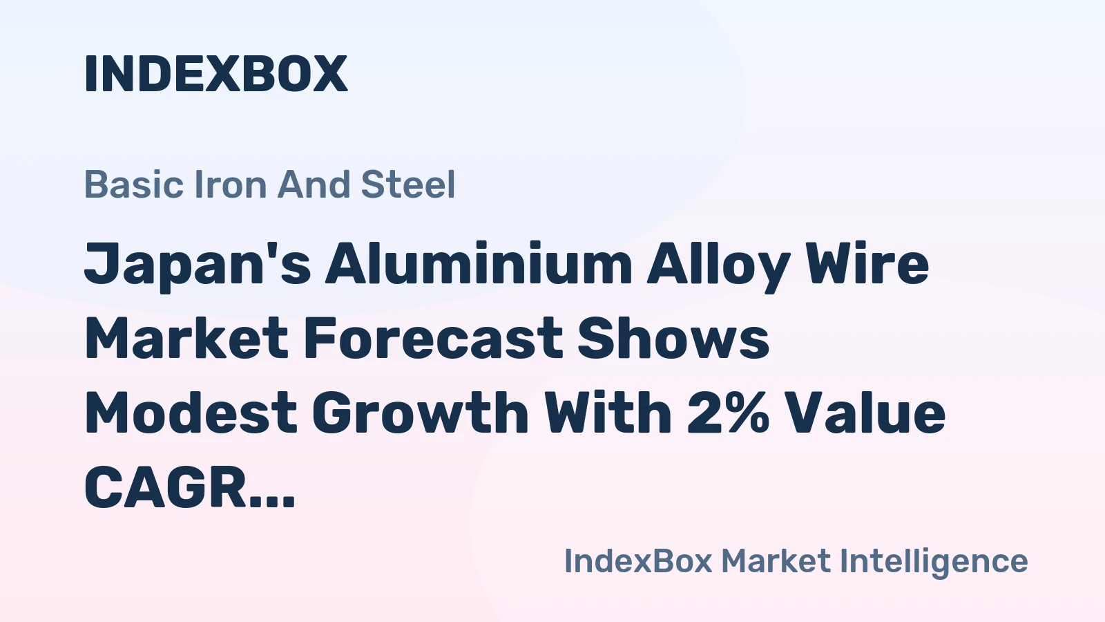 Japan's Aluminium Alloy Wire Market Forecast Shows Modest Growth With 2% Value CAGR