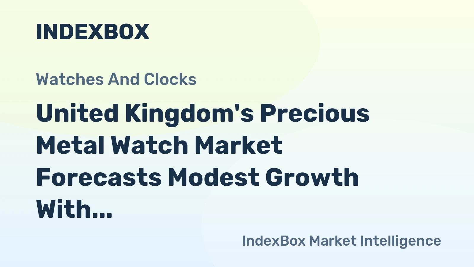 United Kingdom's Precious Metal Watch Market Forecasts Modest Growth With a +0.3% Volume CAGR Through 2035