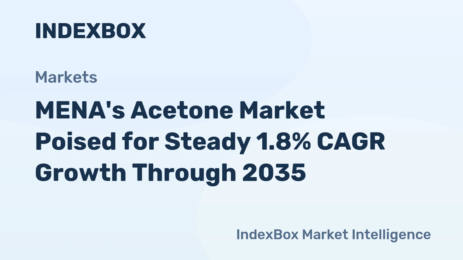 MENA's Acetone Market Poised for Steady 1.8% CAGR Growth Through 2035