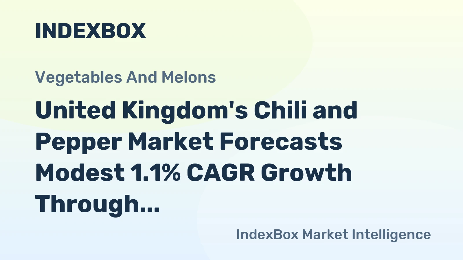 United Kingdom's Chili and Pepper Market Forecasts Modest 1.1% CAGR Growth Through 2035