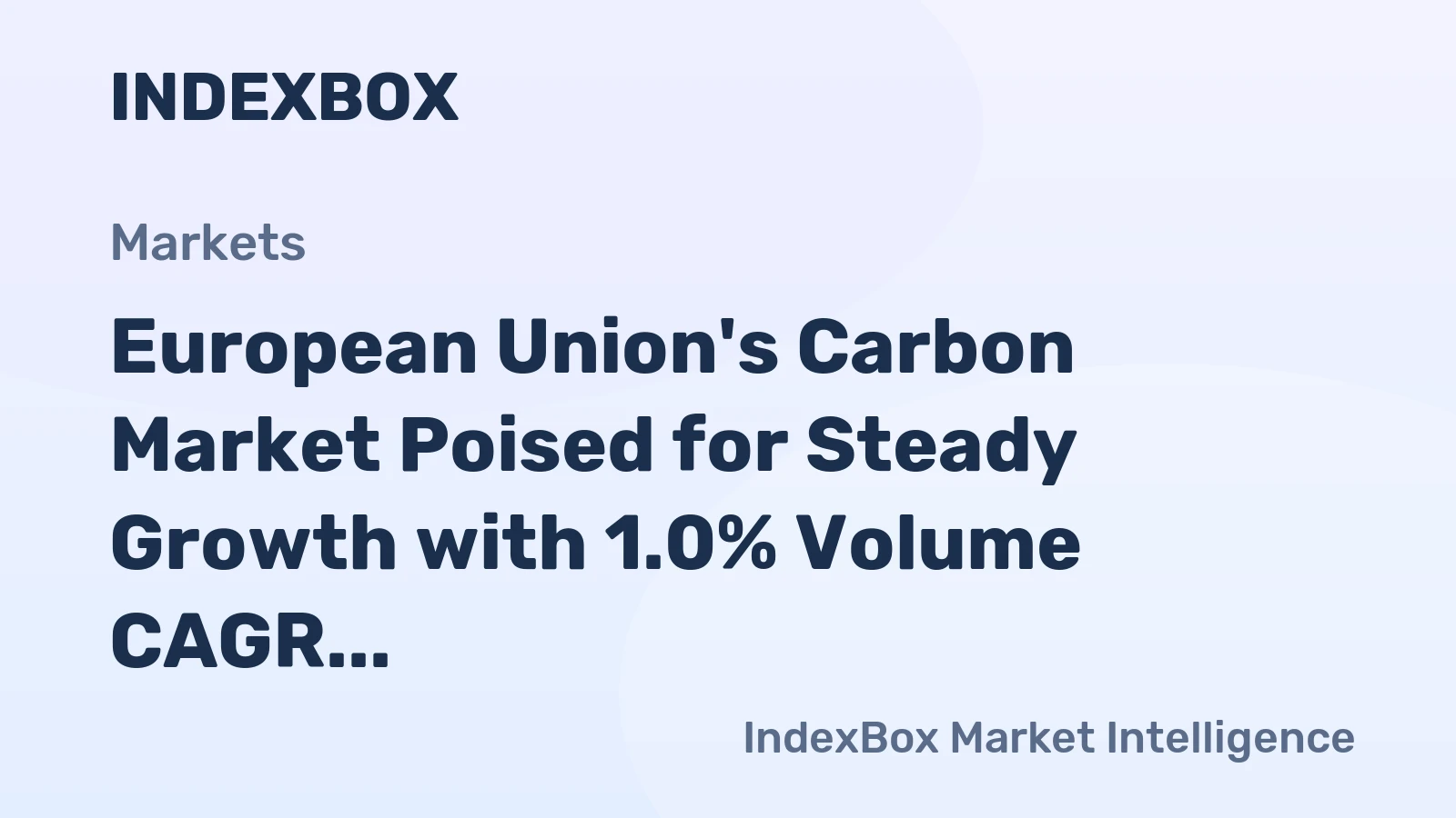 European Union's Carbon Market Poised for Steady Growth with 1.0% Volume CAGR Through 2035
