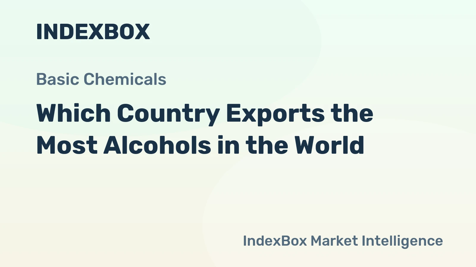 Which Country Exports the Most Alcohols in the World?