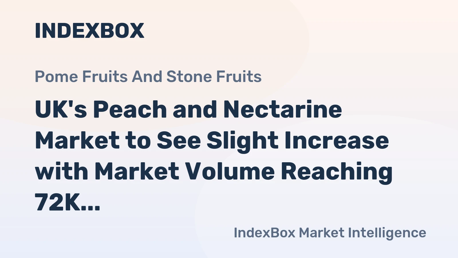 UK's Peach and Nectarine Market to See Slight Increase with Market Volume Reaching 72K Tons and Value Reaching $152M by 2035