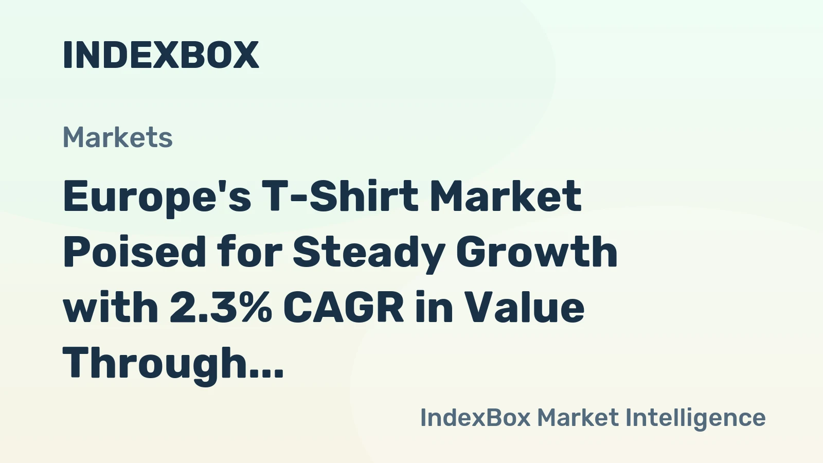 Europe's T-Shirt Market Poised for Steady Growth with 2.3% CAGR in Value Through 2035