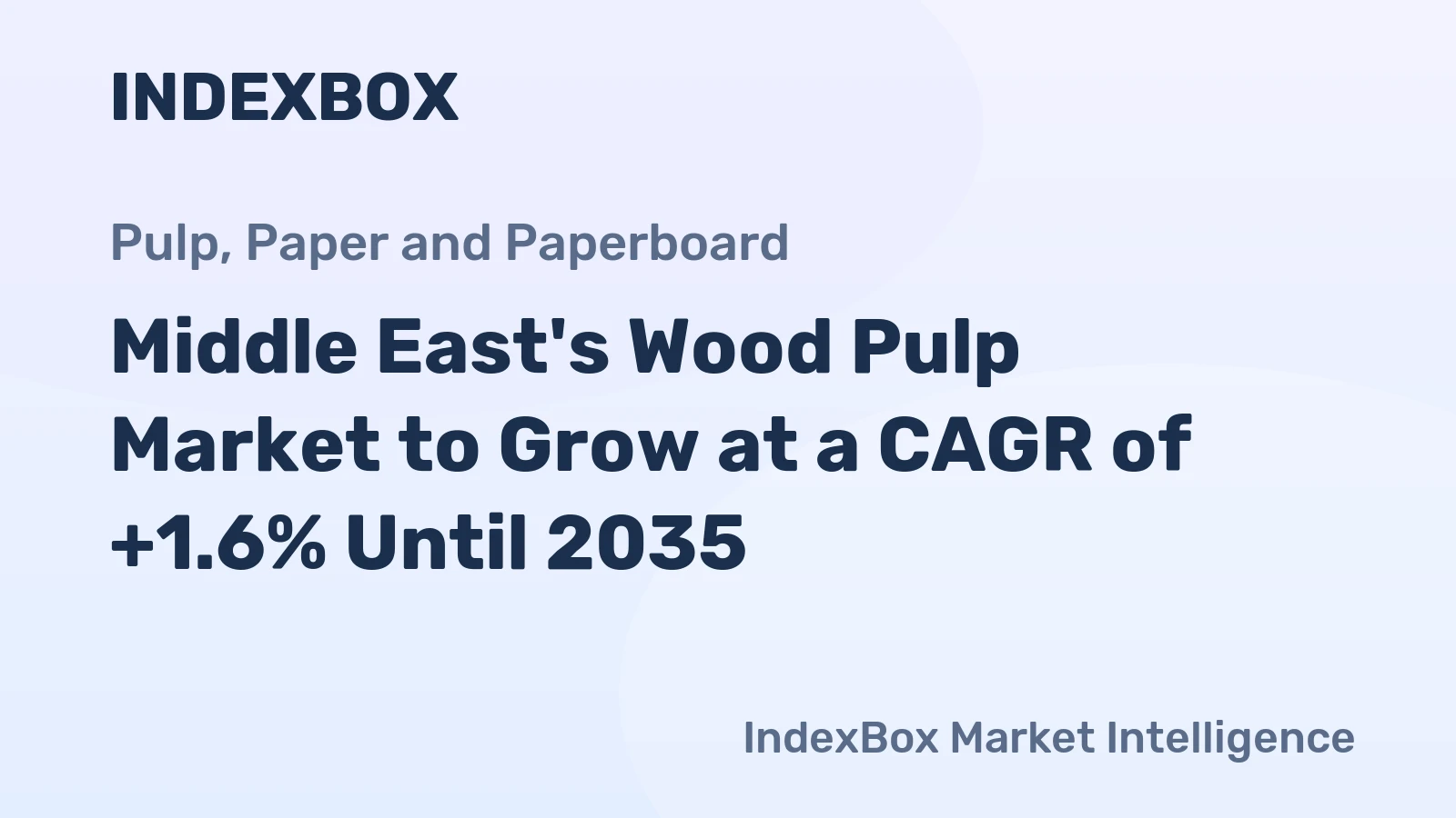 Middle East's Wood Pulp Market to Grow at a CAGR of +1.6% Until 2035