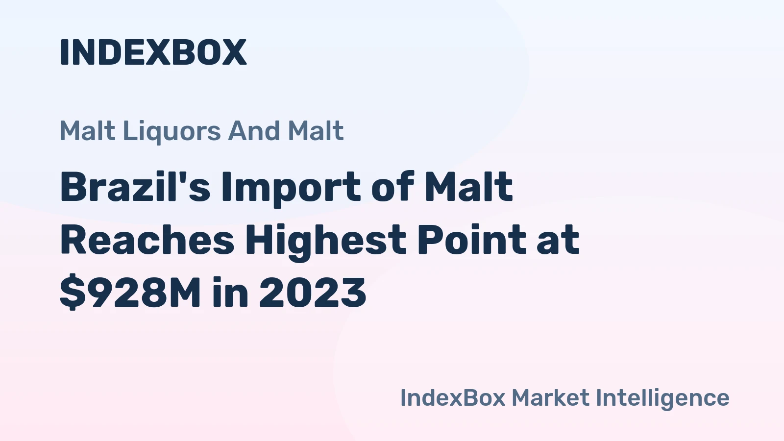 Brazil's Import of Malt Reaches Highest Point at $928M in 2023