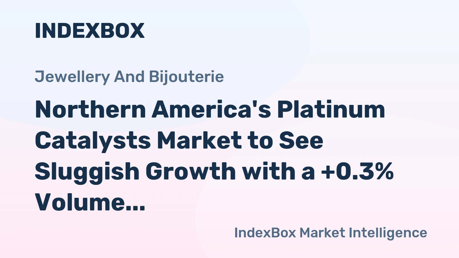 Northern America's Platinum Catalysts Market to See Sluggish Growth with a +0.3% Volume CAGR
