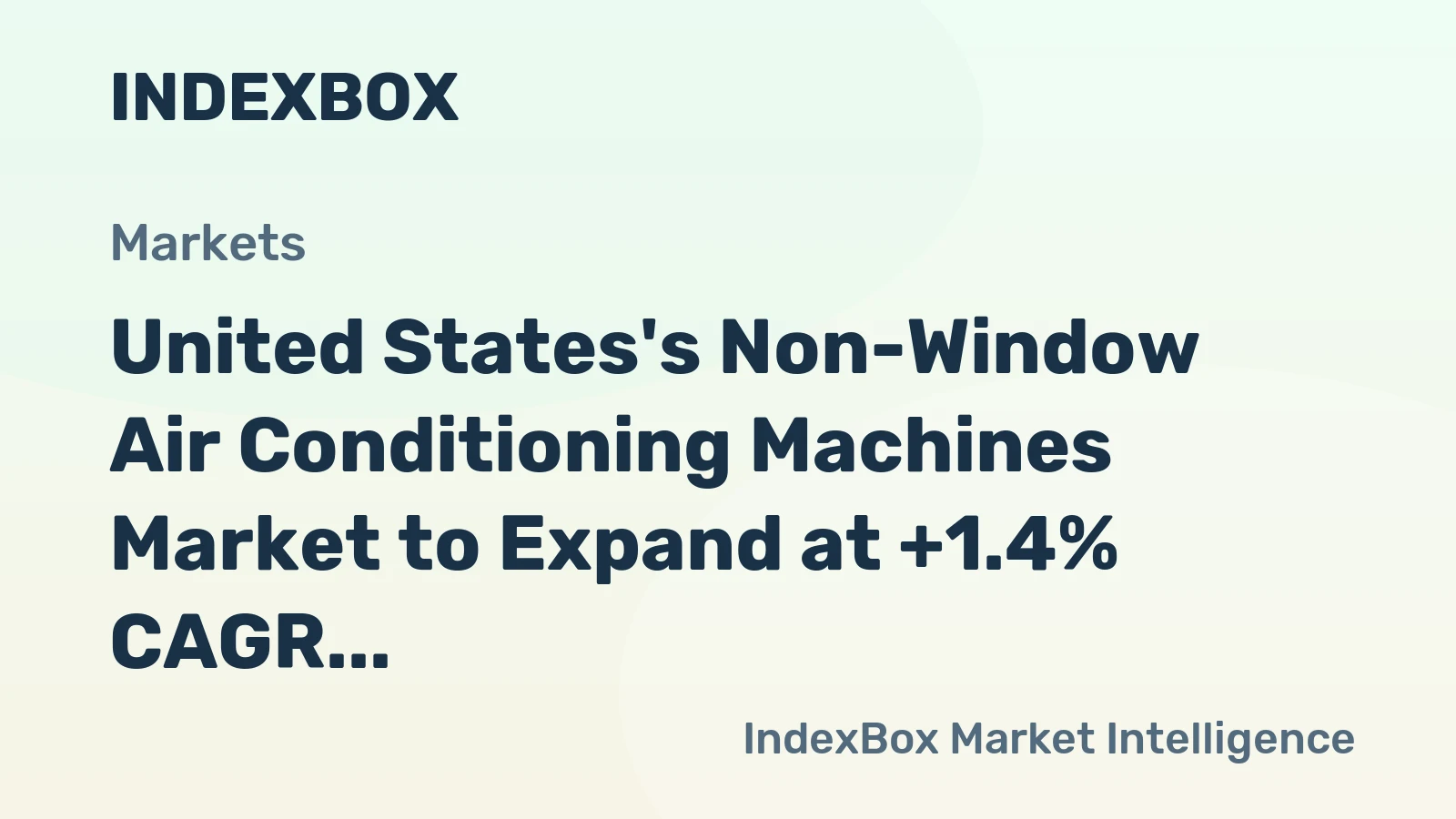 United States's Non-Window Air Conditioning Machines Market to Expand at +1.4% CAGR, Reaching $4.9B by 2035