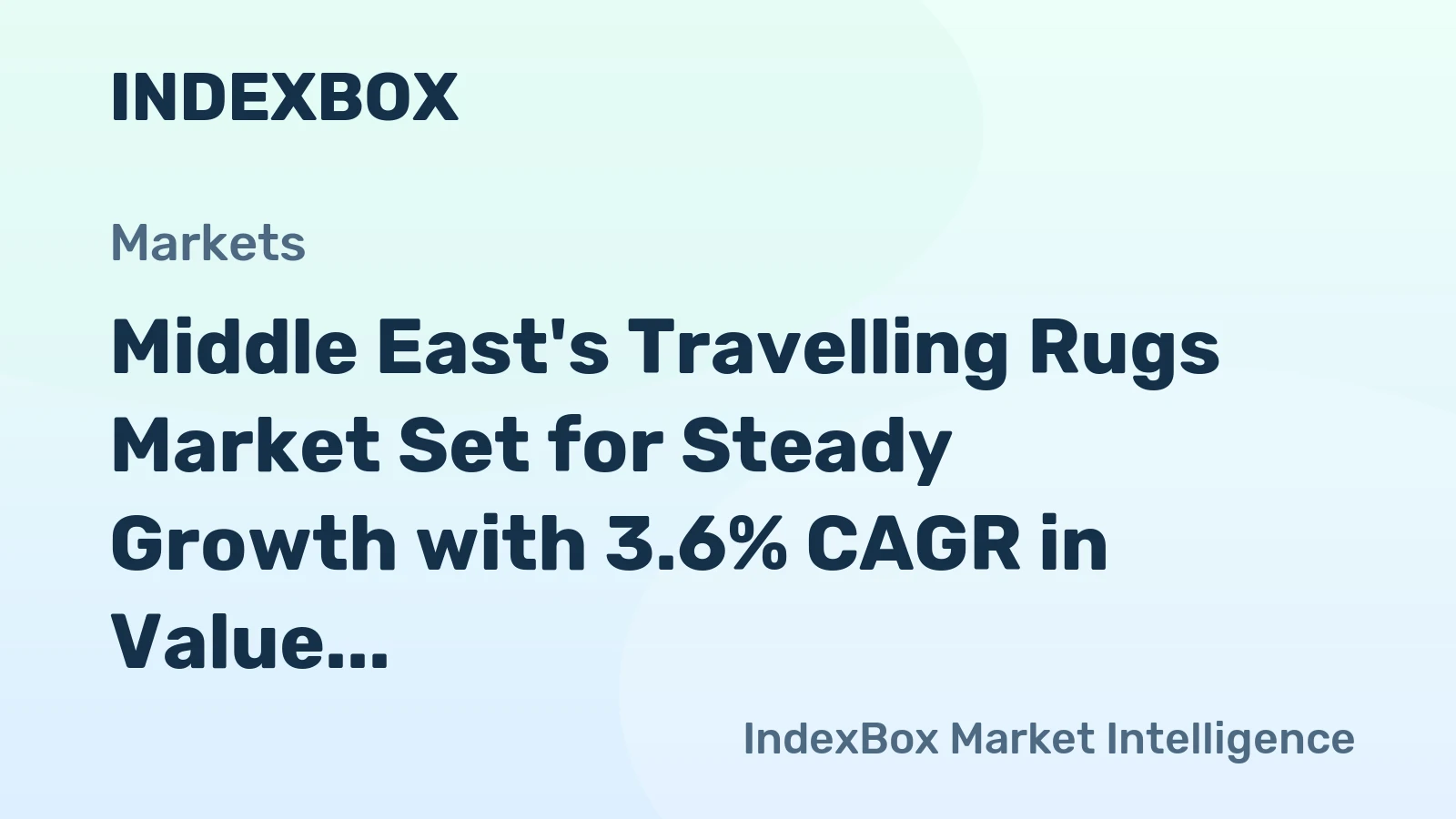 Middle East's Travelling Rugs Market Set for Steady Growth with 3.6% CAGR in Value