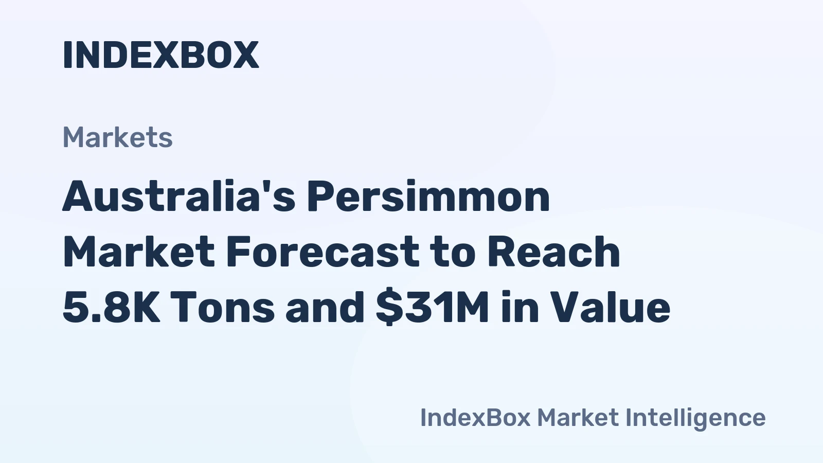 Australia's Persimmon Market Forecast to Reach 5.8K Tons and $31M in Value