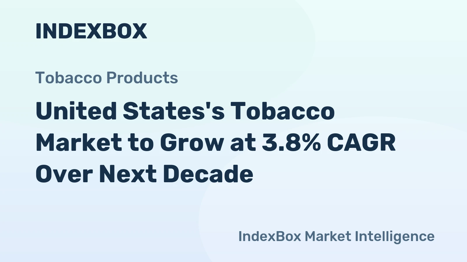 United States's Tobacco Market to Grow at 3.8% CAGR Over Next Decade