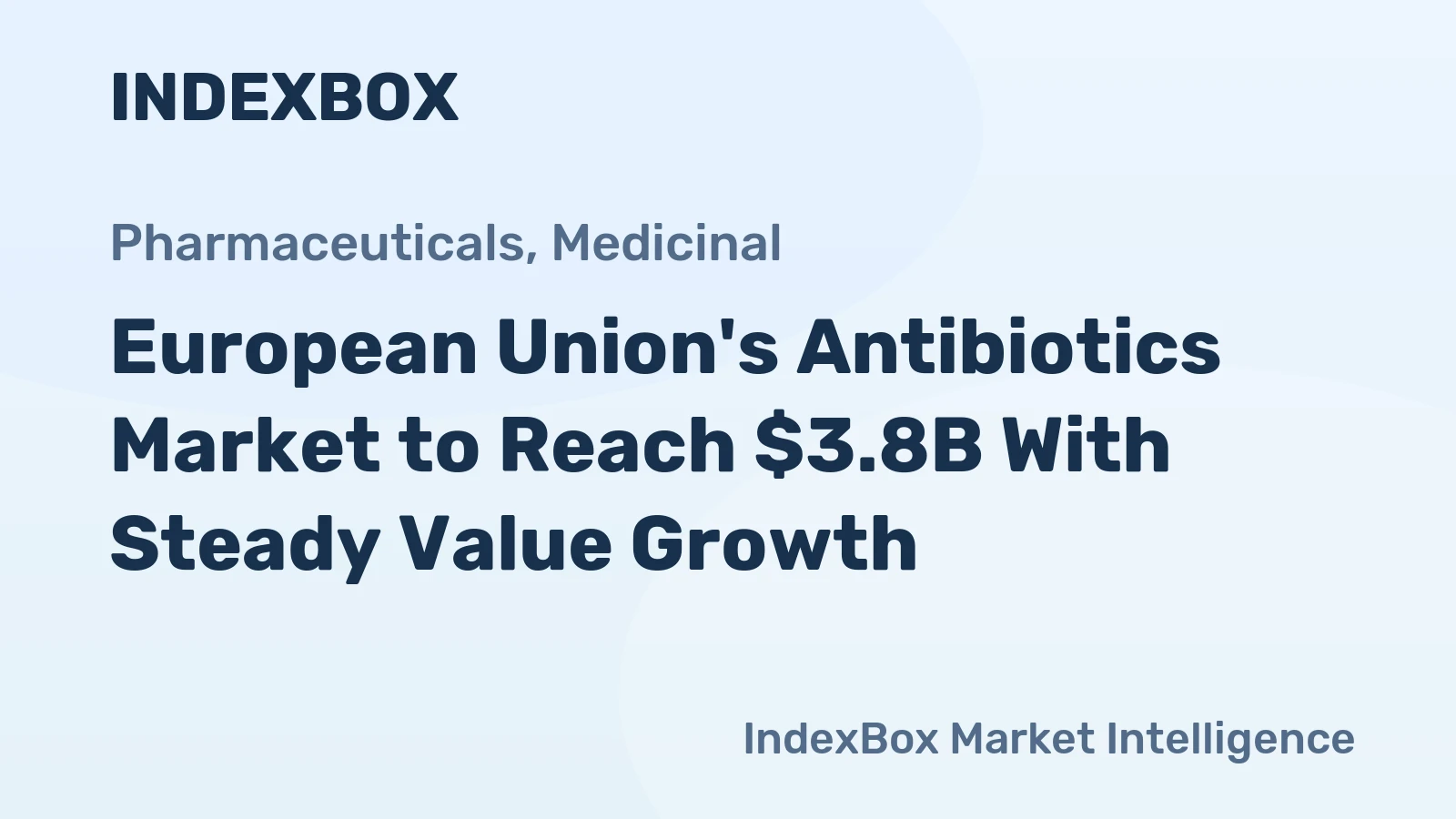 European Union's Antibiotics Market to Reach $3.8B With Steady Value Growth