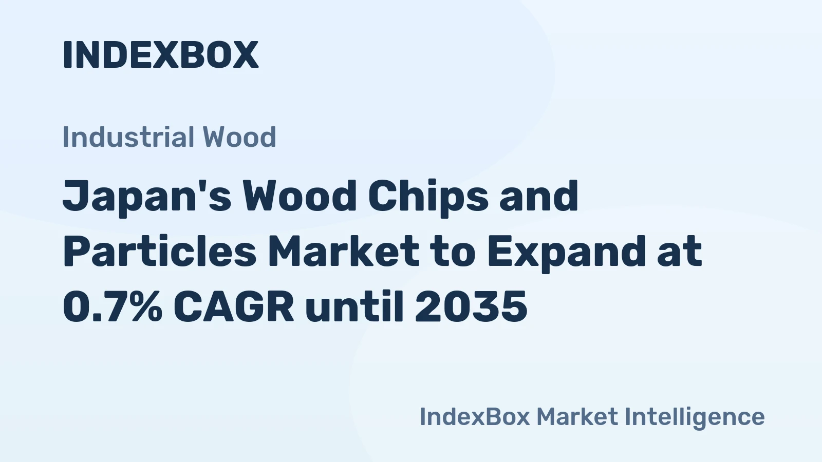 Japan's Wood Chips and Particles Market to Expand at 0.7% CAGR until 2035