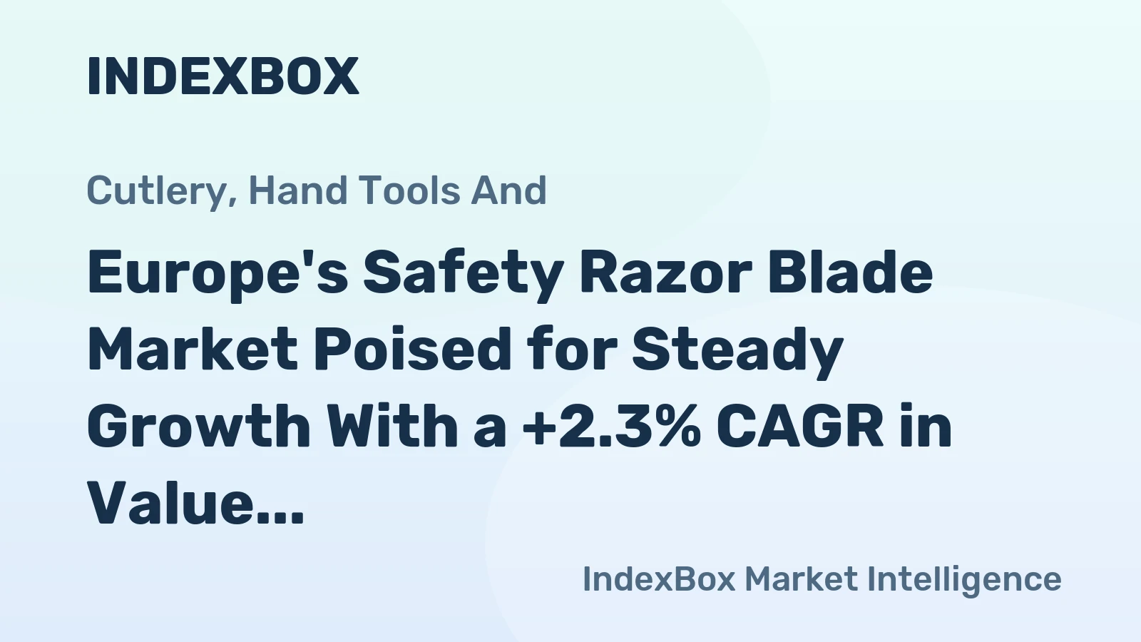 Europe's Safety Razor Blade Market Poised for Steady Growth With a +2.3% CAGR in Value Through 2035