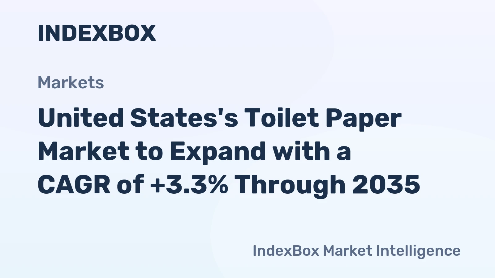 United States's Toilet Paper Market to Expand with a CAGR of +3.3% Through 2035