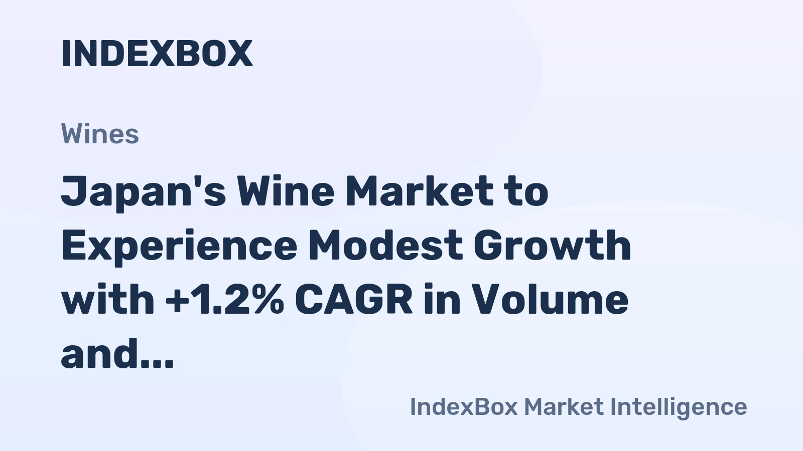 Japan's Wine Market to Experience Modest Growth with +1.2% CAGR in Volume and +2.8% CAGR in Value by 2035